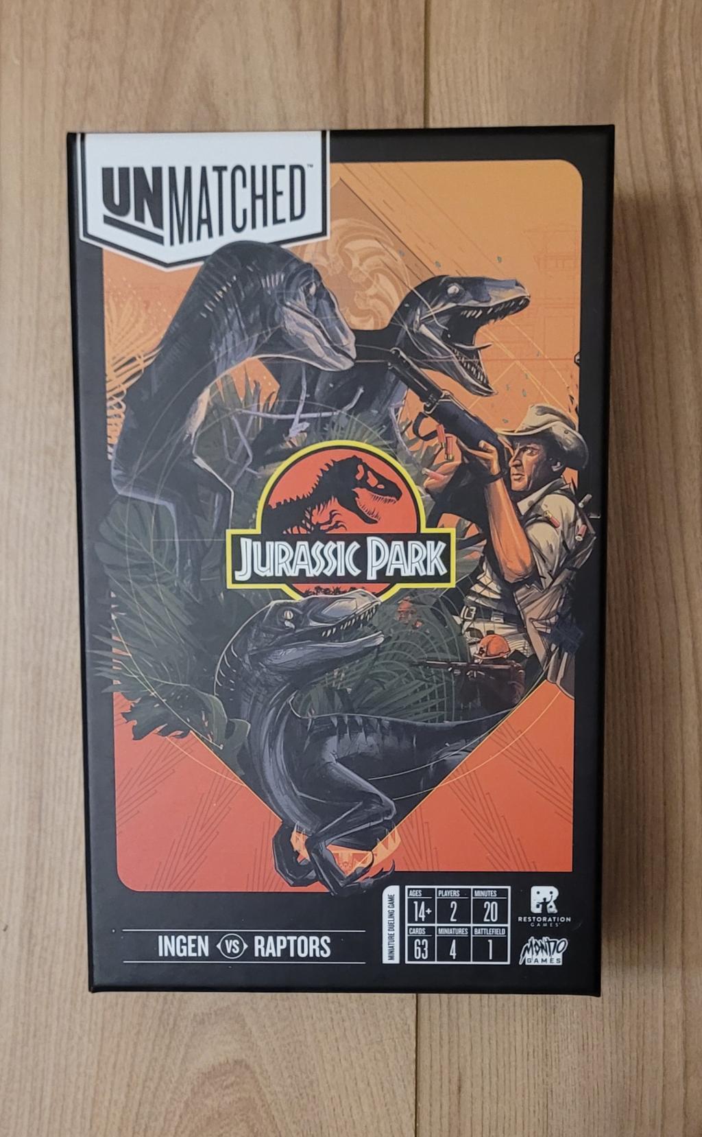 Unmatched - Jurassic Park - Ingen VS Raptors - 130€