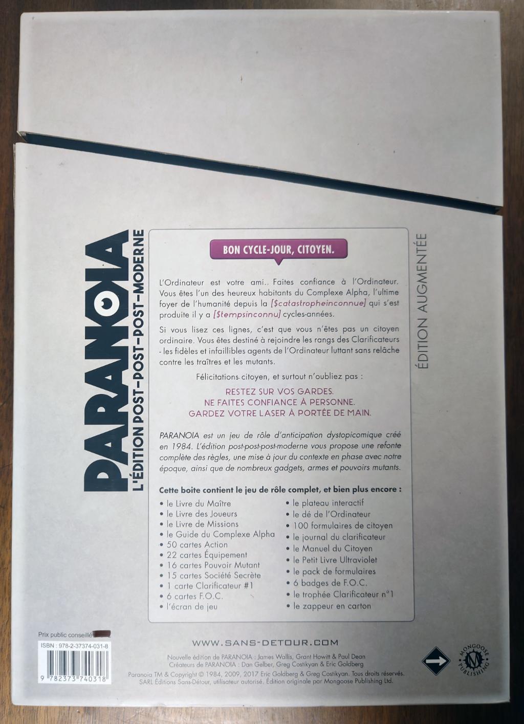 Paranoïa Edition Augmenté - 110€