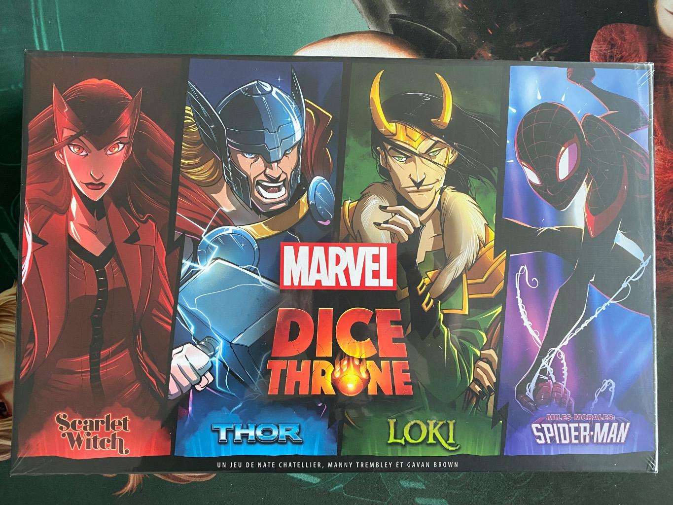Marvel Dice Throne - Scarlet Witch / Thor / Loki / Spider-man - 30€