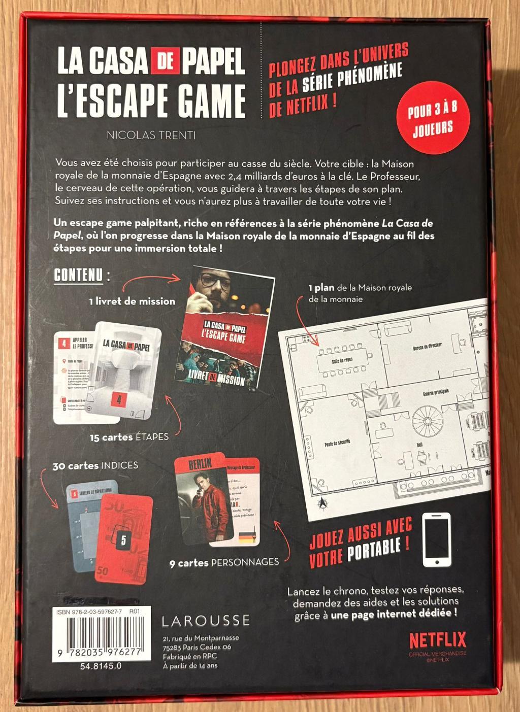 La Casa de Papel - L'escape game - 4€